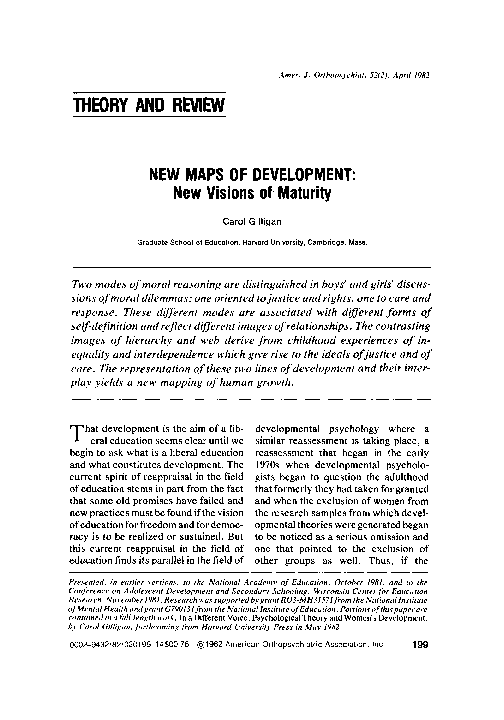 (PDF) New maps of development: New visions of maturity