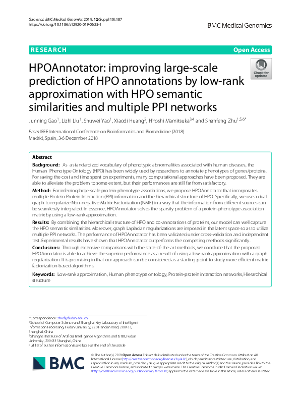 (PDF) HPOAnnotator: improving large-scale prediction of HPO annotations ...