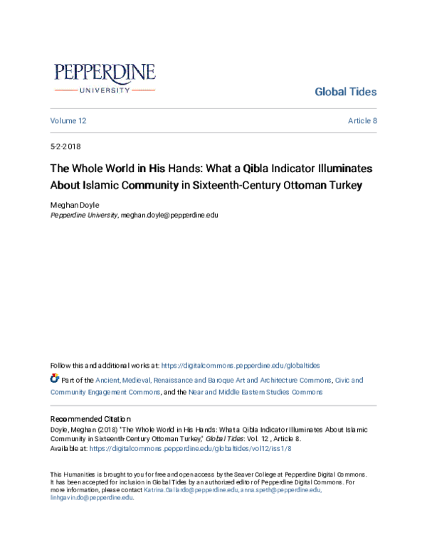 (PDF) The Whole World in His Hands: What a Qibla Indicator Illuminates ...