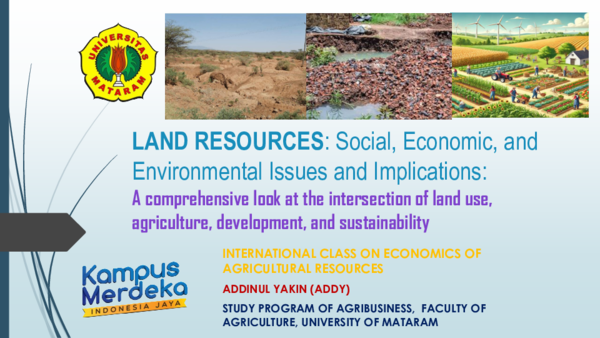 (PDF) Land Resources: Social, Economic, and Environmental Issues and ...