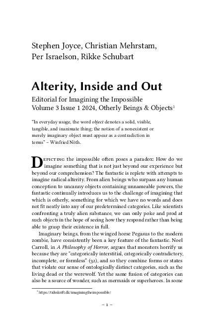 (PDF) Alterity, Inside and Out