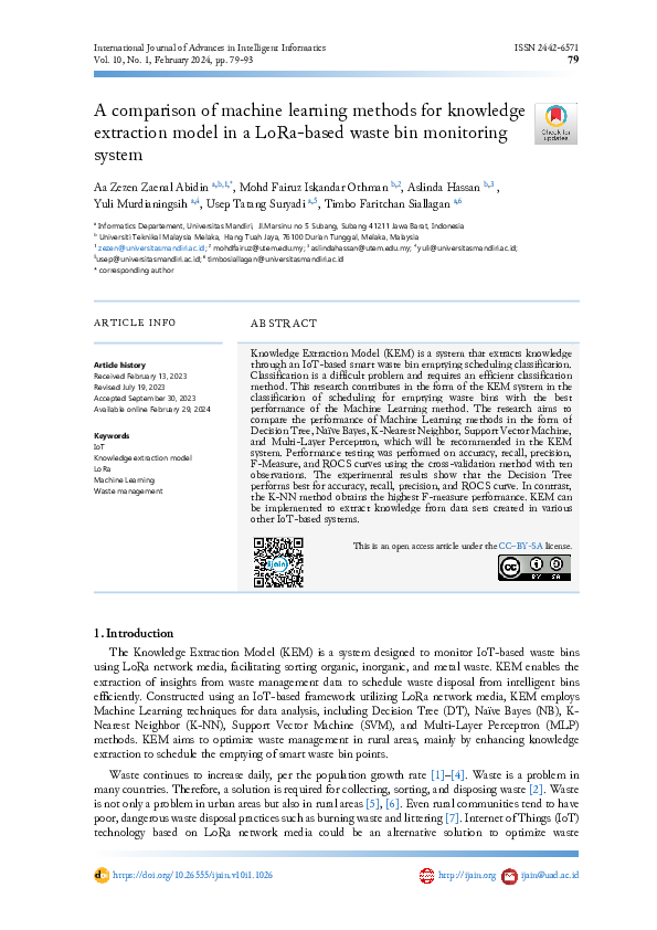 (PDF) A comparison of machine learning methods for knowledge extraction ...