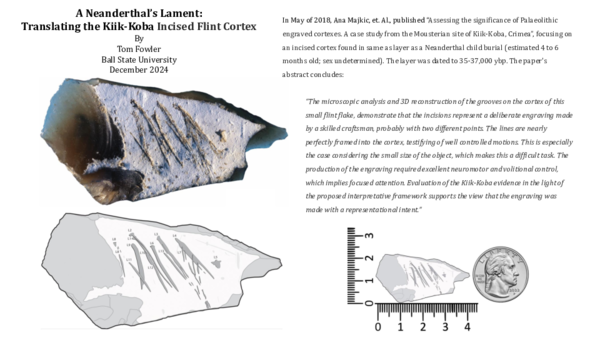(PDF) A Neanderthal's Lament: Translating the Kiik-Koba Incised Flint ...