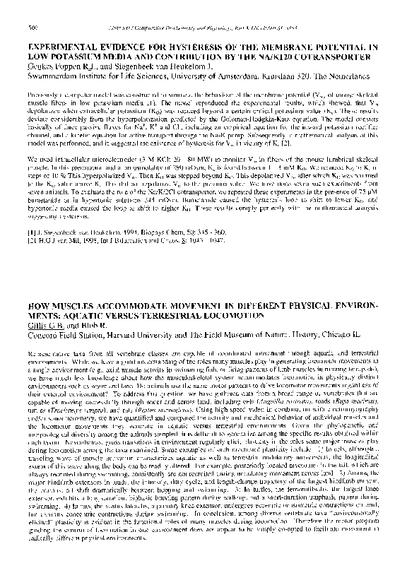 (PDF) How muscles accommodate movement in different physical ...