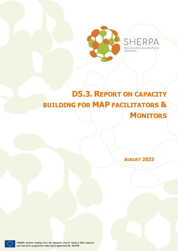(PDF) D5.3 Report on capacity building for MAP facilitators & monitors