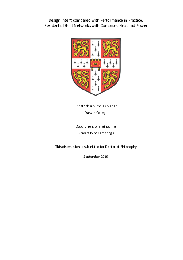 (PDF) Design intent compared with performance in practice : residential ...