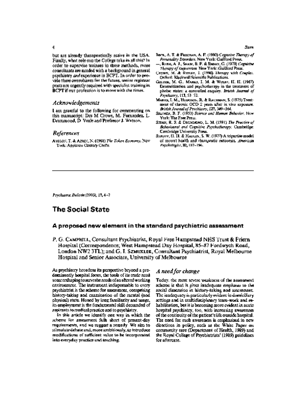 (PDF) The Social State: A proposed new element in the standard ...