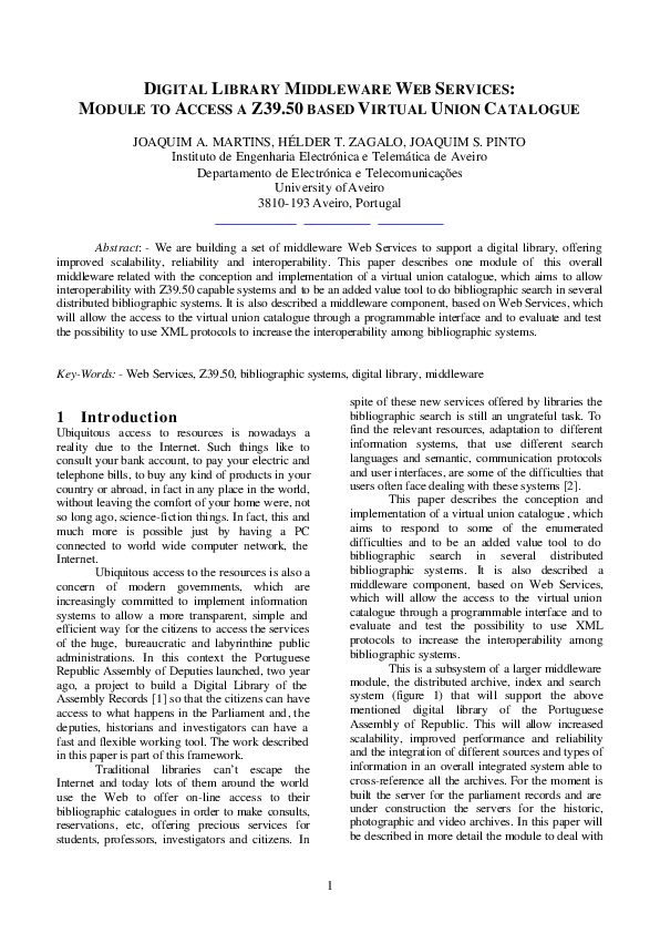 (PDF) Digital Library Middleware Web Services: Module to Access a Z39. 50 Based Virtual Union ...