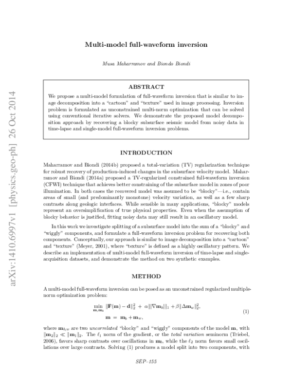 (PDF) Multi-model