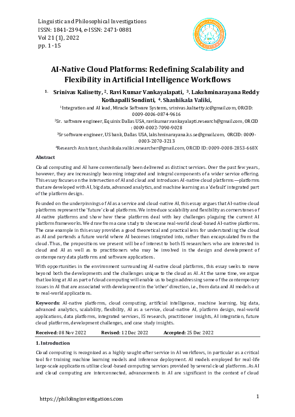 (PDF) AI-Native Cloud Platforms: Redefining Scalability and Flexibility in Artificial ...