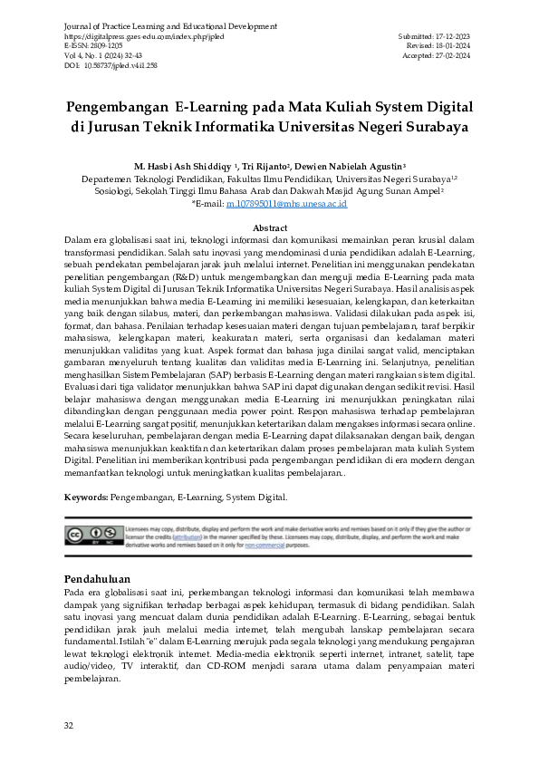 (PDF) Pengembangan E-Learning pada Mata Kuliah System Digital di ...