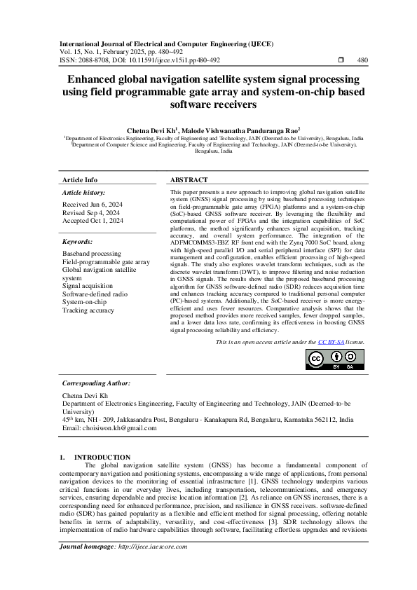 Pdf Enhanced Global Navigation Satellite System Signal Processing Using Field Programmable