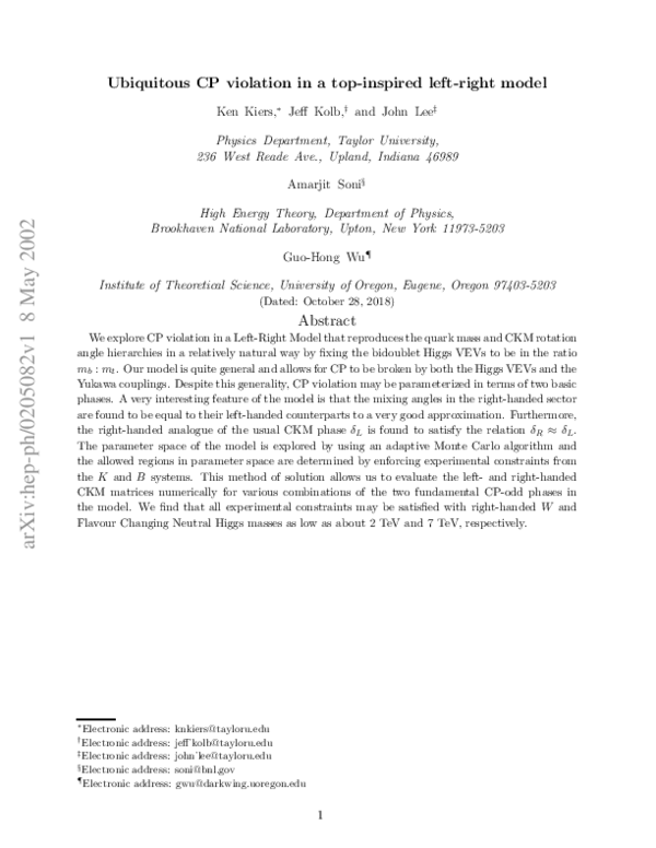 (PDF) UbiquitousCPviolation in a top-inspired left-right model