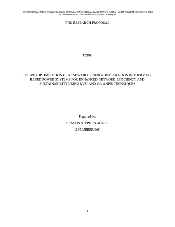 (PDF) Research Proposal