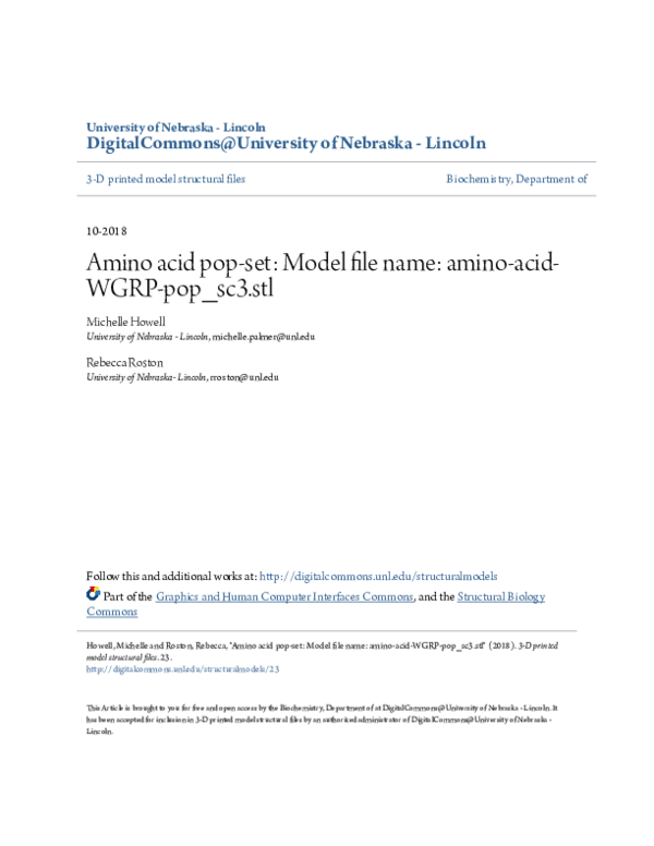 (PDF) Amino acid pop-set:Model file name: amino-acid-WGRP-pop_sc3.stl