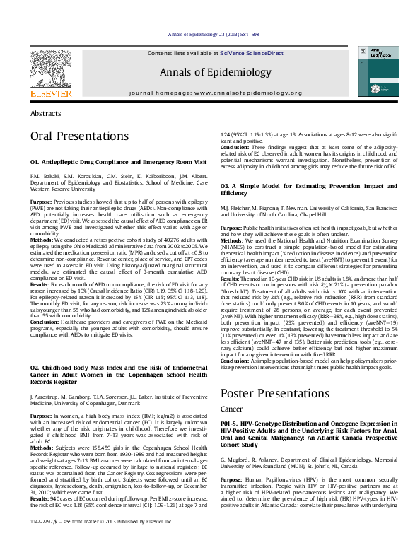(PDF) Antiepileptic Drug Compliance and Emergency Room Visit