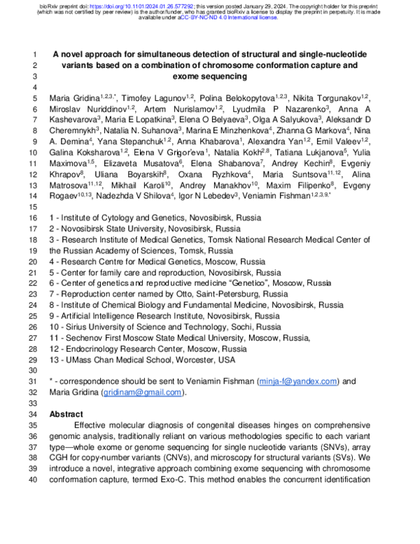 (PDF) A novel approach for simultaneous detection of structural and ...
