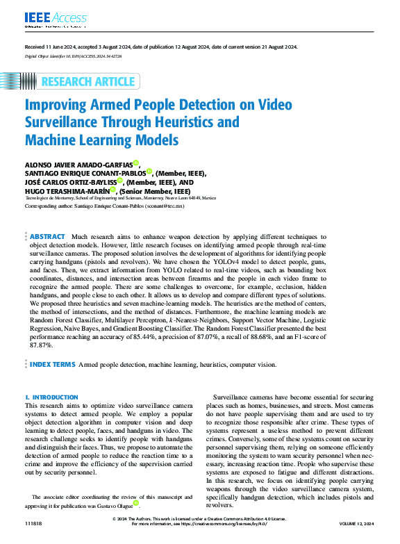(PDF) Improving Armed People Detection on Video Surveillance Through ...