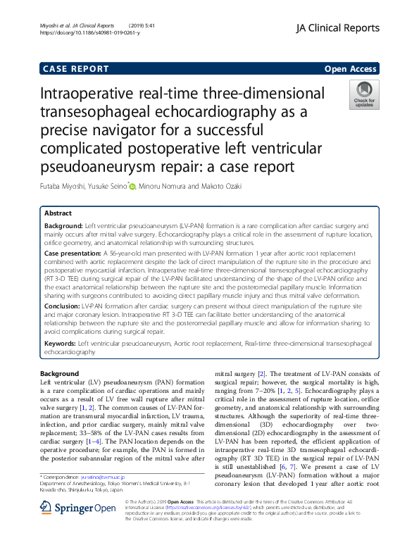 (PDF) Intraoperative real-time three-dimensional transesophageal ...