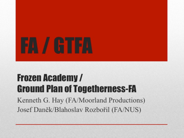 (PDF) FA/GTFA _ Frozen Academy/Ground Plan of Togetherness