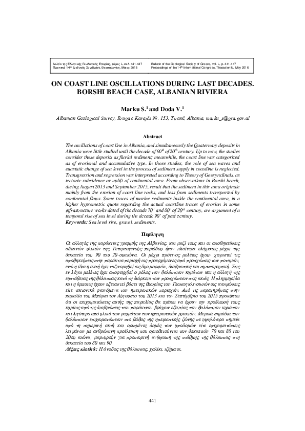 (PDF) On Coast Line Oscillations During Last Decades. Borshi Beach Case ...