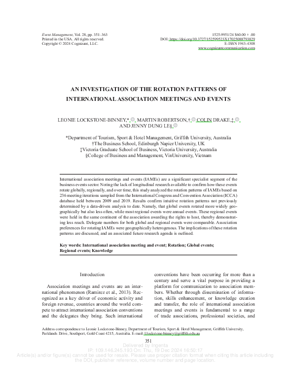 (PDF) An investigation of the rotation patterns of international ...