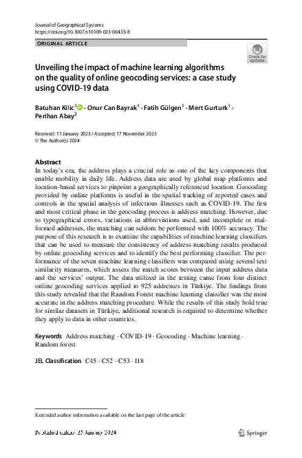 (PDF) Unveiling the impact of machine learning algorithms on the ...