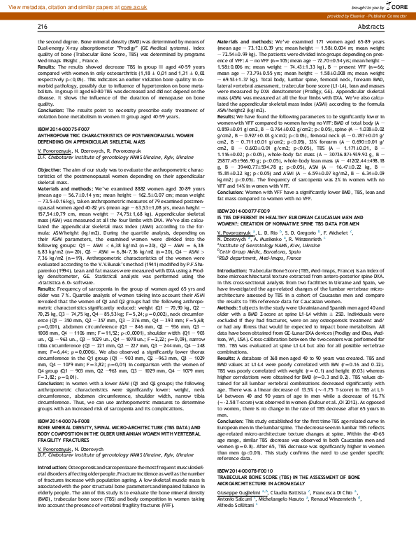 (PDF) Trabecular bone score (TBS) in the assessment of bone ...