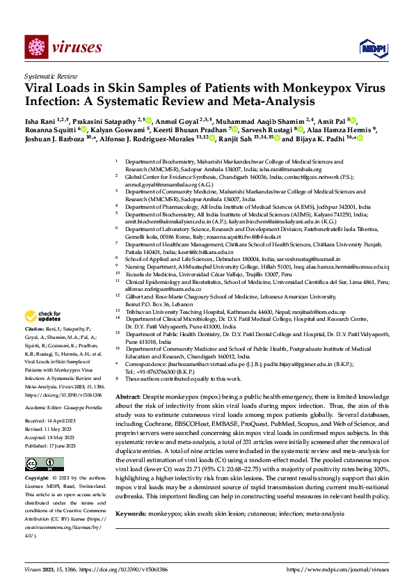 (PDF) Viral Loads in Skin Samples of Patients with Monkeypox Virus ...