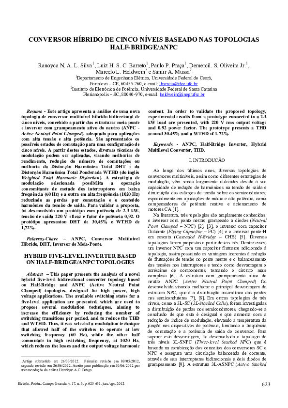 (PDF) Hybrid Five-level Inverter Based On Half-bridge/anpc Topologies