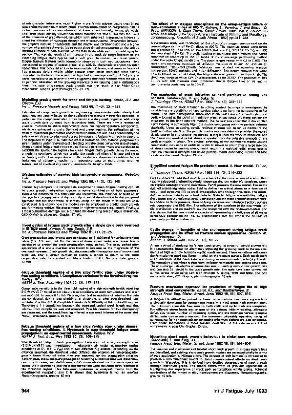 (PDF) The Mechanics of Crack Initiation at Hard Particles in Rolling ...