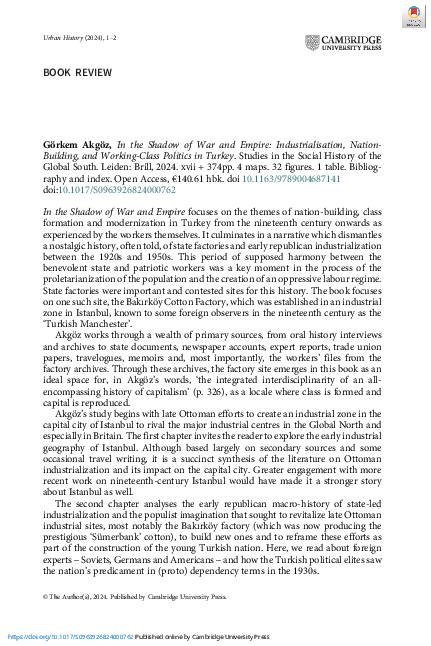 (PDF) Kentel: In the Shadow of War and Empire