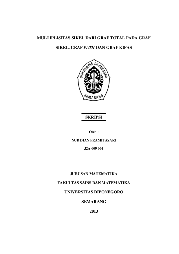 (PDF) Multiplisitas Sikel dari Graf Total Pada Graf Sikel, Graf Path ...