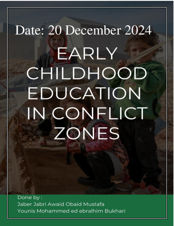 (PDF) Early Childhood Education in Conflict Zones
