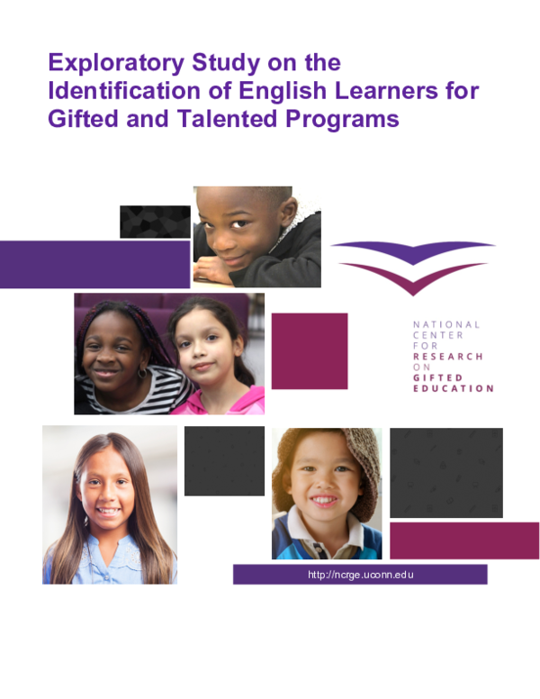 (PDF) Exploratory Study on the Identification of English Learners for ...