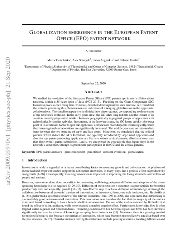 (PDF) Globalization emergence in the European Patent Office (EPO ...