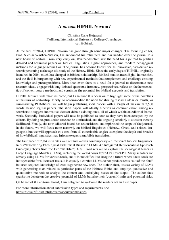 (PDF) novum HIPHIL Novum?