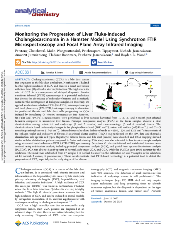 (PDF) Monitoring the Progression of Liver Fluke-Induced Cholangiocarcinoma in a Hamster Model ...