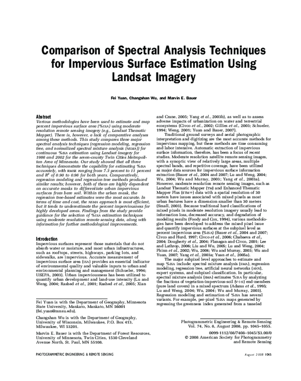 (PDF) Comparison of spectral analysis techniques for computer assisted ...