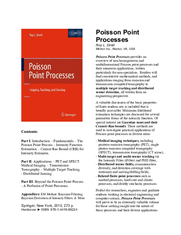 (PDF) Poisson Point Processes