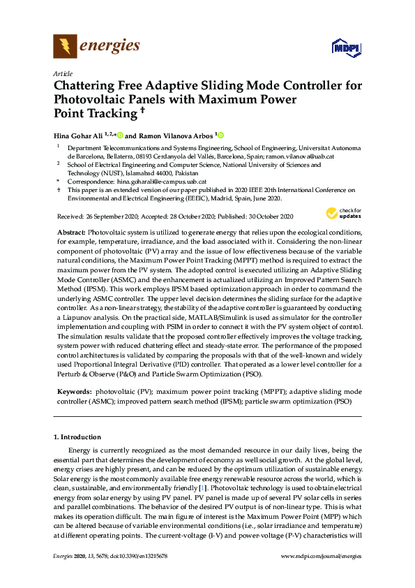 (PDF) Chattering-free adaptive sliding mode control for pneumatic system position tracking