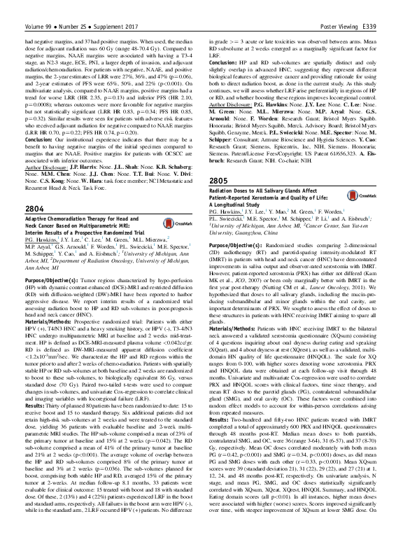 (PDF) Radiation Doses to All Salivary Glands Affect Patient-Reported ...