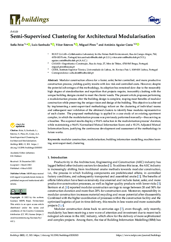 (PDF) Semi-Supervised Clustering for Architectural Modularisation | Antonio Aguiar Costa ...