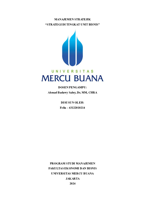 (PDF) STRATEGI DI TINGKAT UNIT BISNIS