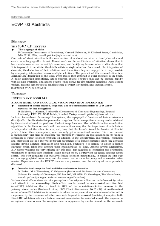 (PDF) Categorisation performance depends systematically on shape ...
