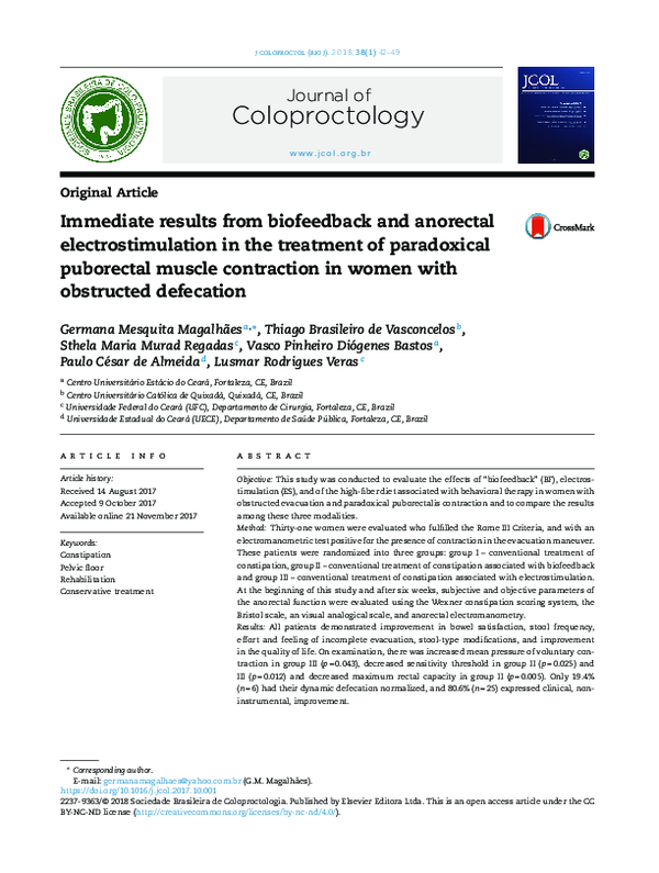 (PDF) Immediate results from biofeedback and anorectal ...