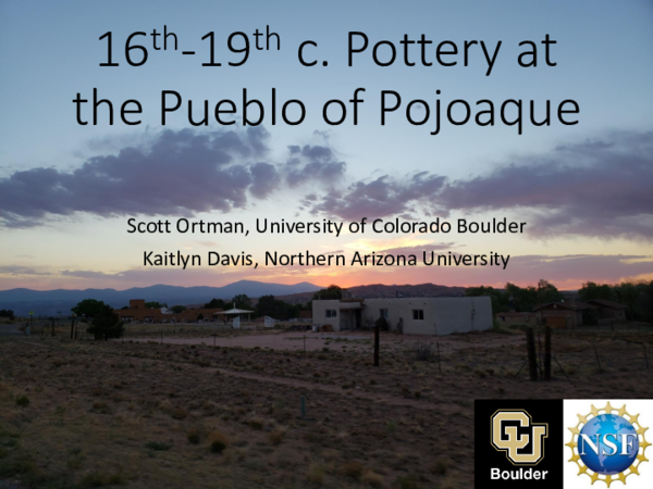 (PDF) 16th to 19th Century Pottery at the Pueblo of Pojoaque.