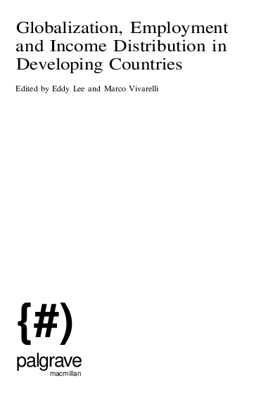 (PDF) Globalization, employment and income distribution in developing countries