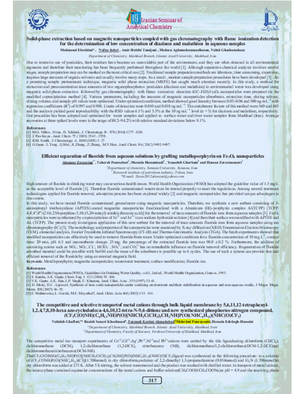 (PDF) Solid-phase extraction based on magnetic nanoparticles coupled ...