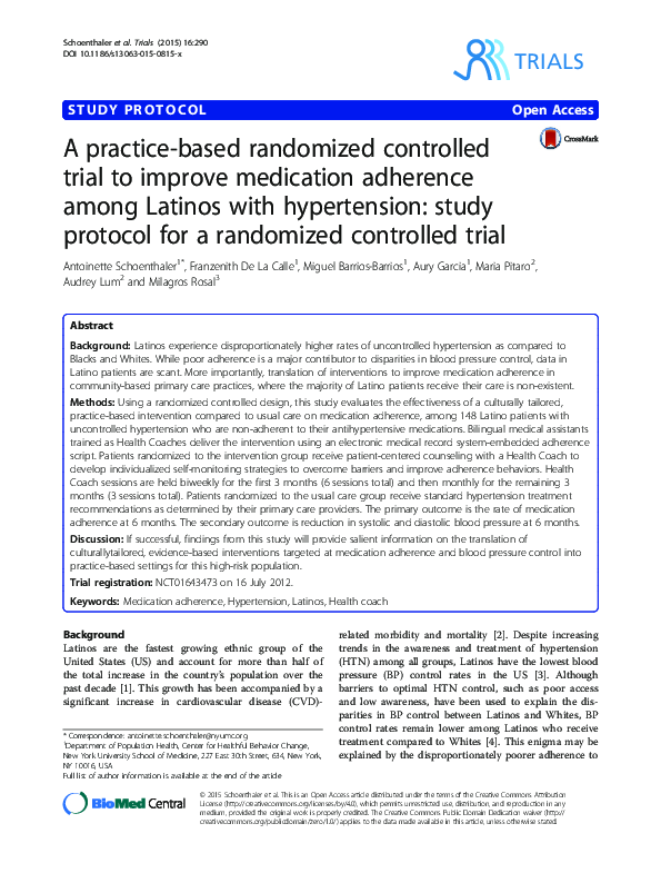 (PDF) A practice-based randomized controlled trial to improve ...